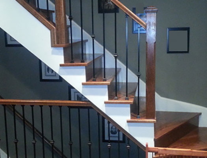 Winder Stairs - Interior Railings